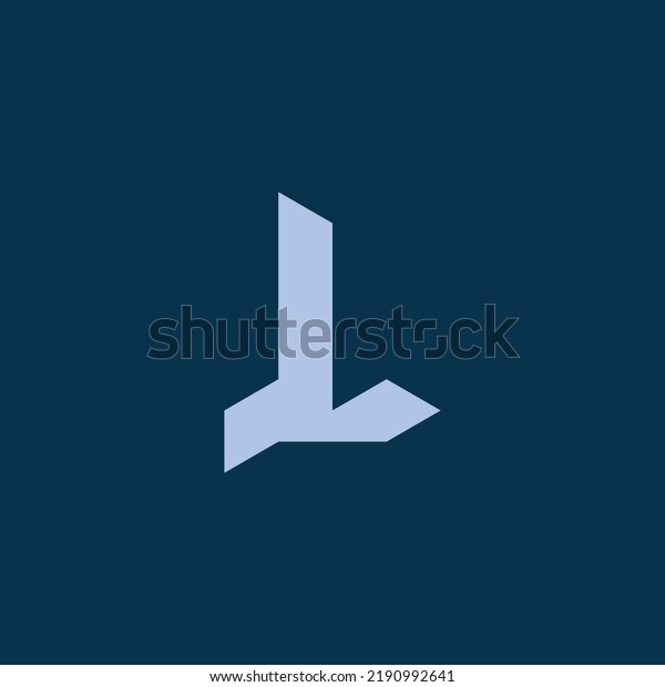 Letter L Geometric Logo Template Vector Stock Vector (Royalty Free ...