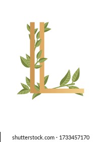 Letter L Gradient Style Beige Color Stock Vector (Royalty Free ...