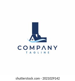 Letter L House Logo Initial Home Stock Vector (Royalty Free) 2021029142 ...