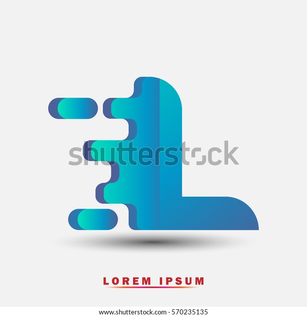 Letter L Icon Logo Template Elegant Stock Vector (Royalty Free ...