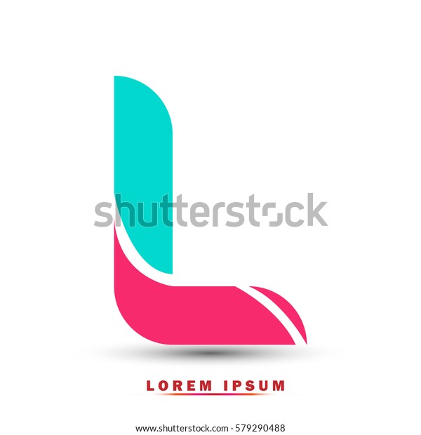 Letter L Icon Logo Template New Stock Vector (Royalty Free) 579290488