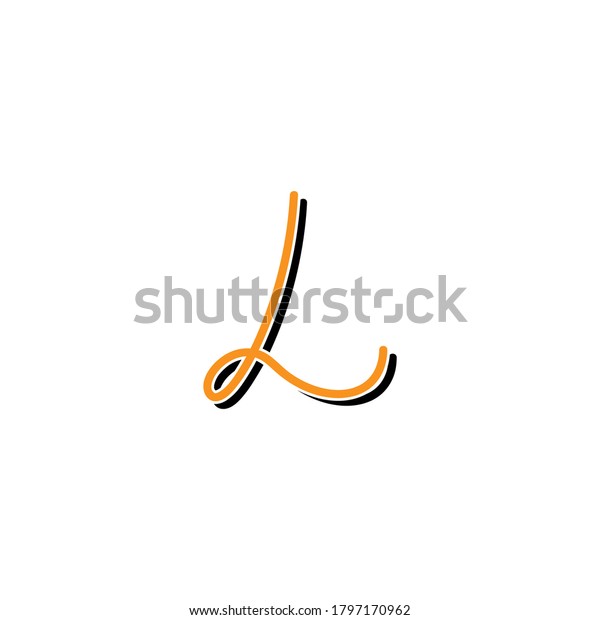 Letter L Logo Shadow Letter L Stock Vector (Royalty Free) 1797170962 ...