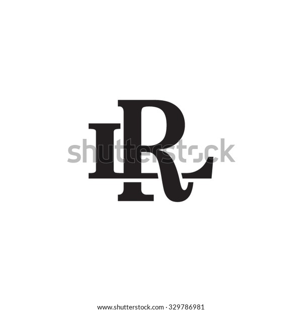 Letter L R Monogram Logo Stock Vector (Royalty Free) 329786981