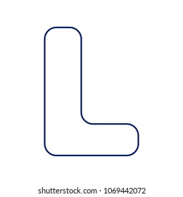 Letter L Sign Design Template Element Stock Vector (Royalty Free ...