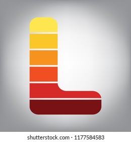 Letter L Sign Design Template Element Stock Vector (Royalty Free ...