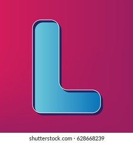 Letter L Sign Design Template Element Stock Vector (Royalty Free ...