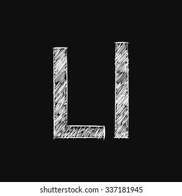 Letter L Sketch Doodle Sketch Stock Vector (Royalty Free) 337181945 ...