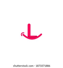 Letter L Smile Vector Logo Design Stock Vector (Royalty Free ...