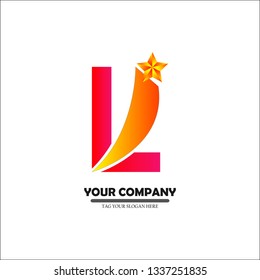 Letter L Star Logo Vector Template Stock Vector (Royalty Free ...