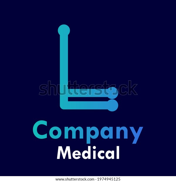 Letter L Stethoscope Logo Template Illustration Stock Vector (Royalty ...