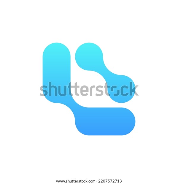 Letter L Technology Logo Design Template Stock Vector (Royalty Free ...