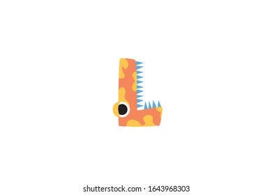Letter L Vector Icon Illustration Stock Vector (Royalty Free ...