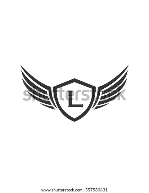 Letter L Wing Logo Stock Vector (Royalty Free) 557580631 | Shutterstock