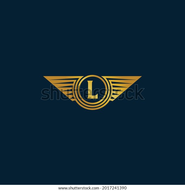 Letter L Wings Logo Template Stock Vector (Royalty Free) 2017241390 ...