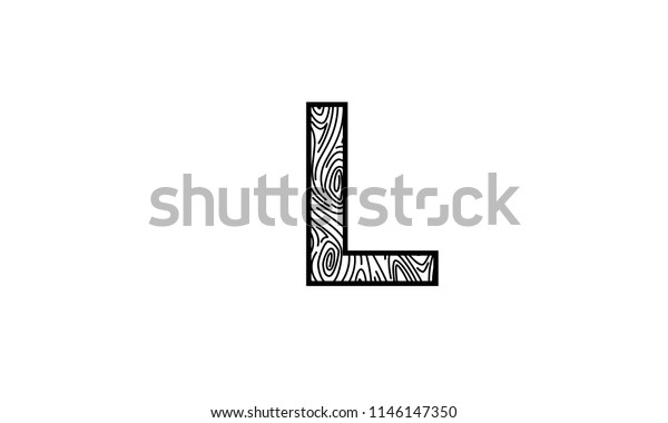 Letter L Wood Texture Stock Vector (Royalty Free) 1146147350 | Shutterstock