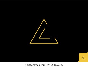 Letter Lc Icon Triangle Logo Flat Stock Vector (Royalty Free ...