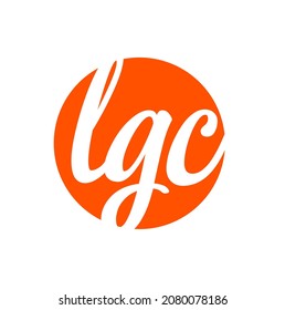 Letter Lgc Logo Design Vector Template Stock Vector (Royalty Free ...