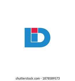 Letter Lid Simple Geometric Line Logo Stock Vector (Royalty Free ...