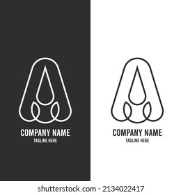 Letter Line Logo Vector Design Template Stock Vector (Royalty Free ...