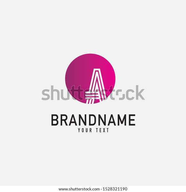 Letter Logo Black Lines Design Line Stock Vector (Royalty Free ...
