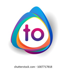 Letter Ia Logo Colorful Splash Background Stock Vector (Royalty Free ...