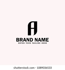 Simple Elegant Logo Letter Grey Colour Stock Vector (Royalty Free ...