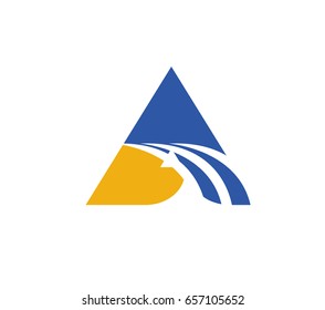 Arc Swoosh Flashes Triangle Shape Symbol Stock Vector (Royalty Free ...