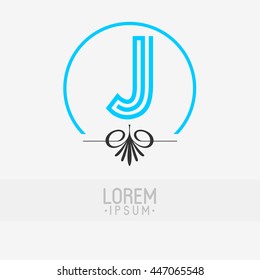 Abstract Lines Logo Letter J Logo Stock Vector (Royalty Free) 316599521