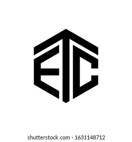 Etp Letter Logo Design Polygon Monogram Stock Vector (Royalty Free ...
