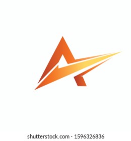 Letter Logo Design Sharp Font Template Stock Vector (Royalty Free ...