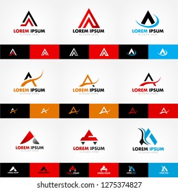 Letter Logo Design Templates Set Stock Vector (Royalty Free) 1275374827