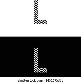 Letter Logo Design Vector Black White Stock Vector (Royalty Free ...