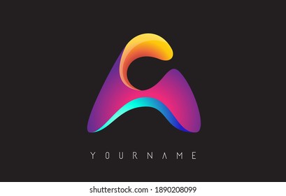 Letter Logo Gradient Color Design Business Stock Vector (Royalty Free ...