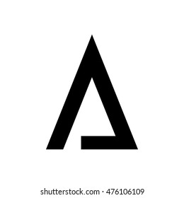 Ai Triangle Shapes Alphabet Letters Font Stock Vector (Royalty Free ...