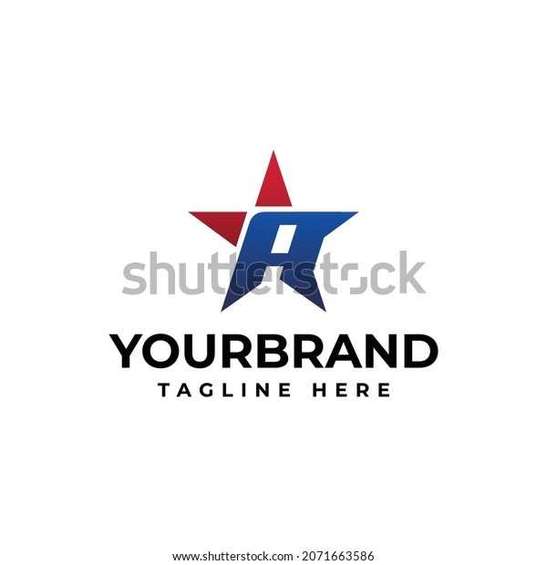 Letter Logo Star Symbol Fits Your Stock Vector (Royalty Free ...