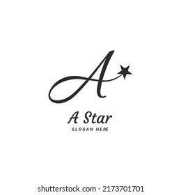 Letter Logo Star Symbol Template Design Stock Vector (Royalty Free ...