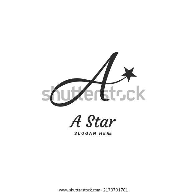 Letter Logo Star Symbol Template Design Stock Vector (Royalty Free ...