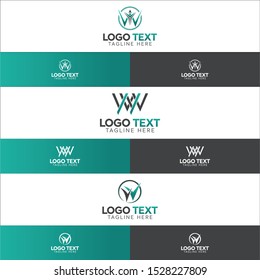 Letter Logo W Geometric Logo Stock Vector (Royalty Free) 1528227809 ...