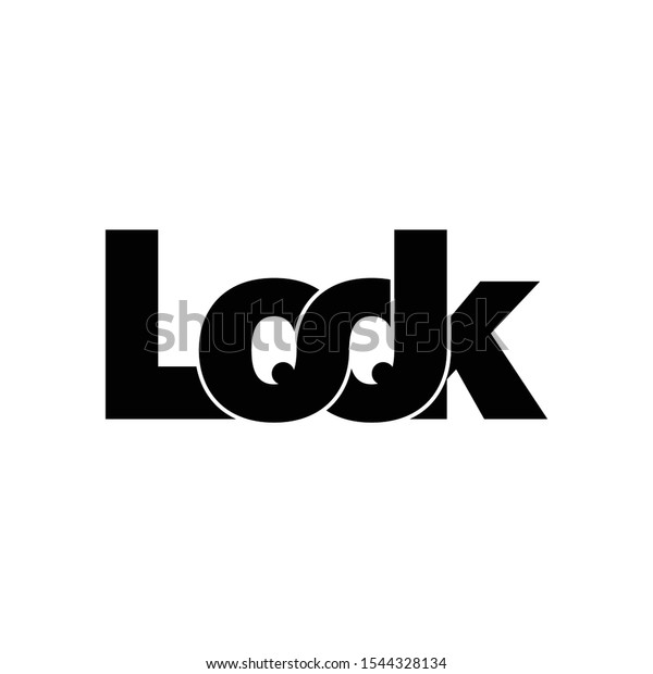 Letter Look Simple Logo Design Vector Stock Vector (Royalty Free ...