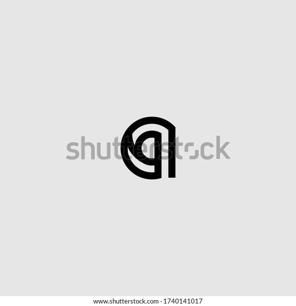 Letter Lowercase Monogram Logo Simple Design Stock Vector (Royalty Free ...