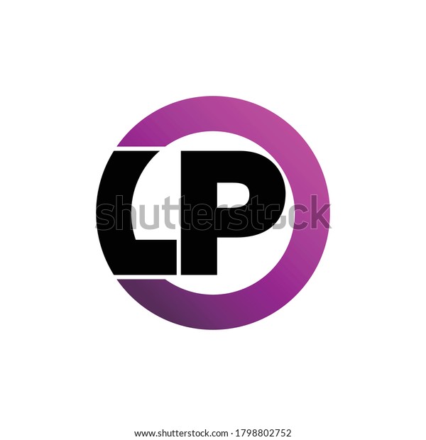Letter Lp Circle Logo Design Vector Stock Vector (Royalty Free ...