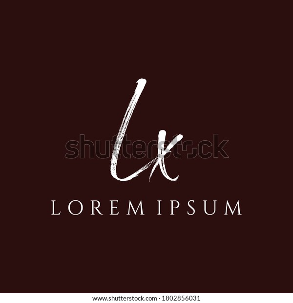 Letter Lx Luxury Logo Design Vector Stock Vector (Royalty Free) 1802856031