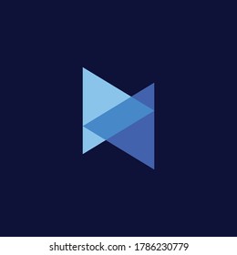 Letter M Abstract Dark Background Stock Vector (Royalty Free ...