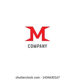 Letter M Alphabetic Logo Design Template Stock Vector (Royalty Free ...