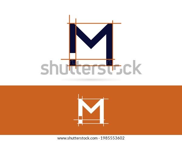 Letter M Architecture Logo Design Vector Stock Vector (Royalty Free ...