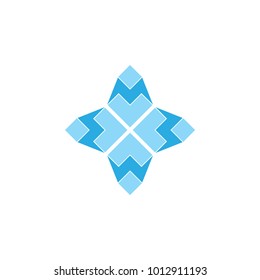 Letter M Blue Diamond Circle Logo Stock Vector (Royalty Free ...