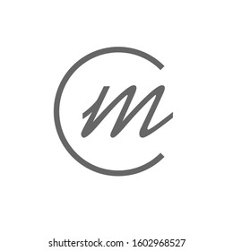 Letter M C Logo Design Vector Stock Vector (Royalty Free) 1602968527