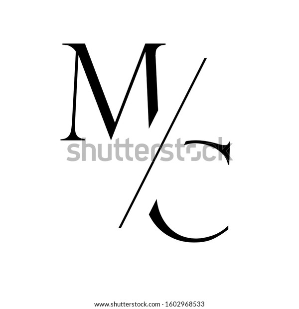 Letter M C Logo Design Vector Stock Vector (Royalty Free) 1602968533 ...