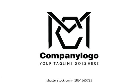 Letter M Letter C Modern Design Stock Vector (Royalty Free) 1864565725 ...