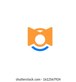 Letter M Camera Logo Design Template Stock Vector (Royalty Free ...